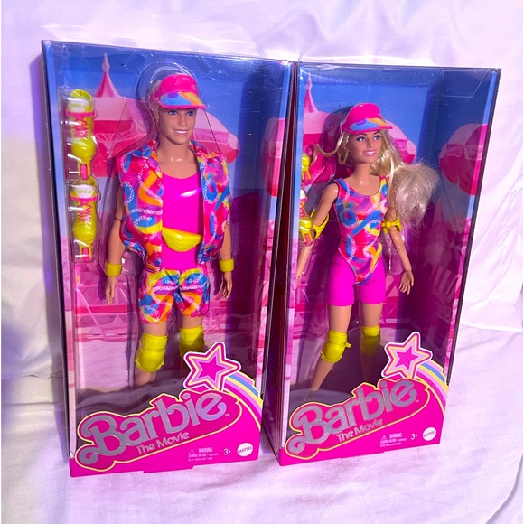 Mattel | Toys | Nib Barbie The Movie Rollerblade Barbie Ken Doll Inline ...